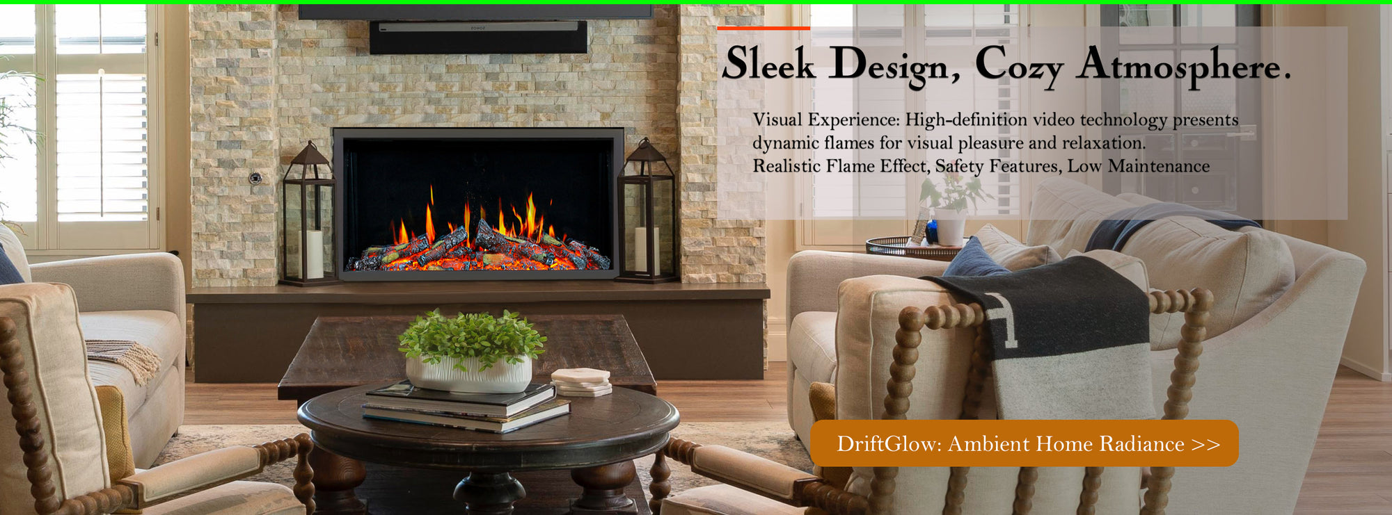 ZopaFlame | Modern Electric Fireplaces for Homes in the US & Canada ...